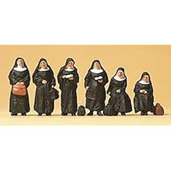 Amazon.com: Nun w/Six Children HO Scale Preiser Models: Toys & Games