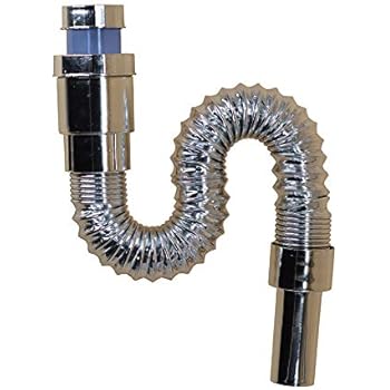 Flexible Drain Pipe, Angle Simple Flexible 1-1/4" Extension Hose Tail ...
