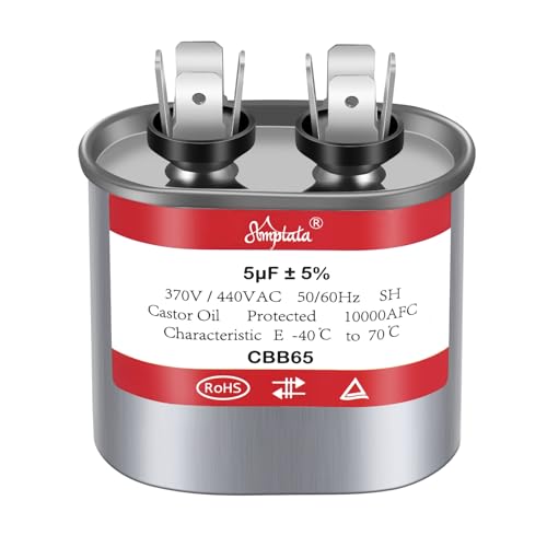 AMPTATA AC Capacitor, 5uf CBB65B Capacitor for AC/HVAC/Air Conditioner ...