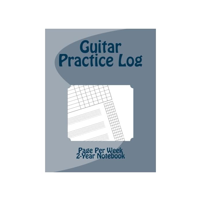 Buy Guitar Practice Log - Weekly Planner: 10 row practice log, 4 ...