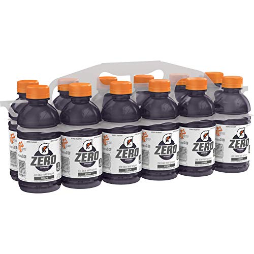 Gatorade Thirst Quencher Zero Sugar Sports Drink, Grape, 12oz Bottles ...