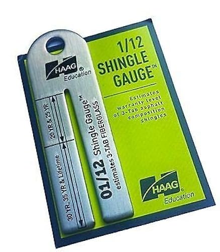 Haag Shingle Gauge, Shingle Gauge Tool, 1/12 Shingle Gauge, Haag 12/1 ...