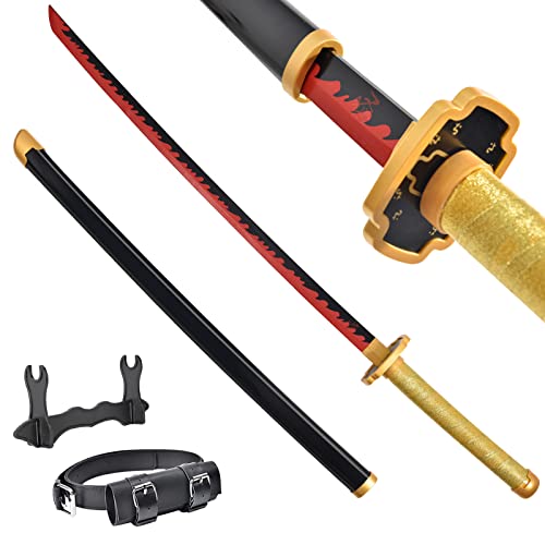 Demon Slayer Sword Anime Sword 41inch - with Belt & Stand - Zenitsu ...