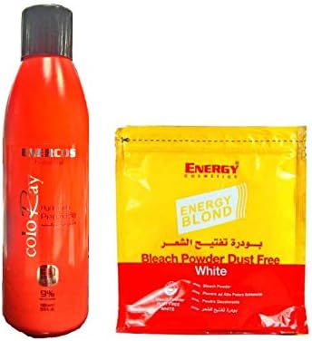 ColoRay Enercos Hydrogen Cream Peroxide Volume 30 and Energy Bleach ...