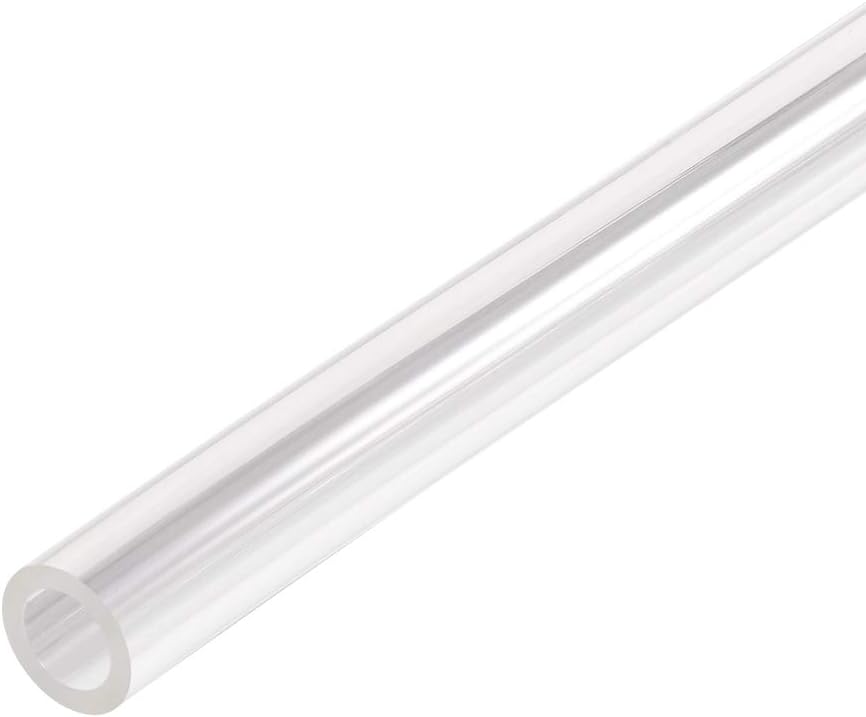 sourcing map PVC Clear Vinyl Tubing, Plastic Flexible Water Pipe 12mm ...