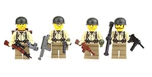 Amazon.com: Battle Brick US Army WW2 Tan Soldiers Complete Squad (SKU58 ...