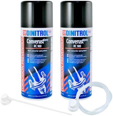 Dinitrol RC900 Convertitore di ruggine e primer, 2 x 400 ml aerosol con ...