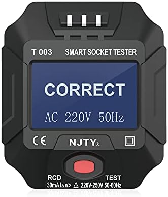 سعر 220~ UK Plug Socket Outlet Tester Smart Socket Tester Digital ...