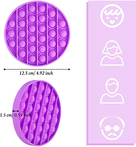 Pop Fidget Toy Push Pop Bubble Sensory Fidget Toys for Autism Special ...