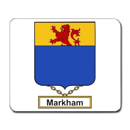 Amazon.com : Markham Family Crest Coat of Arms Mouse Pad : Office Products