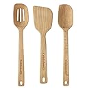Amazon.com: Calphalon 3-pc. Solid Wood Spoon & Turner Set: Kitchen & Dining