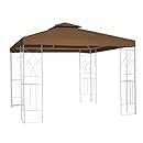 Amazon.com : Kenley 2-Tier 10x10 Replacement Gazebo Canopy Awning Roof ...