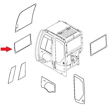 Amazon.com: R50758 Glass Rear Cab Window Fits John Deere: Industrial ...