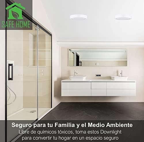 HYBEC - Downlight LED Techo Superficie 20W, Plafon LED Techo Cocina ...