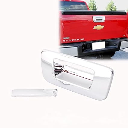 For Chevy Tahoe 2007-2013 Chrome Tailgate Cover Rear Door Handle