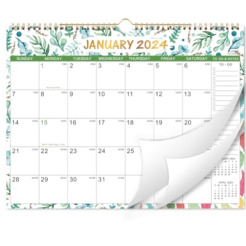 2024 Wall Calendar - 2024 Calendar, January. 2024 - December. 2024, 12 ...