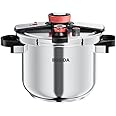 Amazon.com: BOSIDA Stainless Steel Pressure Cooker Secure locking ...