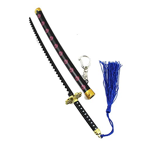 QIDUDZ Roronoa Zoro Anime 1/4 Scale Japanese Katana Mini Metal Sword ...