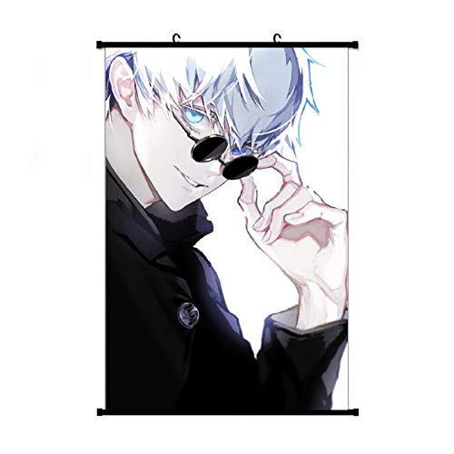 Satoru Gojo Wear Glasses Anime Wall Scroll Poster Canvas Painting for ...