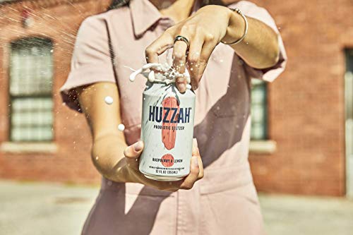HUZZAH - A Healthy Sparkling Seltzer Water, Flavored Water - Raspberry ...