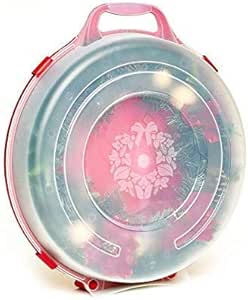 Amazon.com: HOMZ Holiday Plastic Box, Set of 6 Wreath Storage, Up to 24 ...