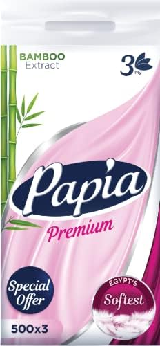 Papia Facial Tissue - PE MultiPack - 3 Ply - 500 X 3 - Bamboo price in ...