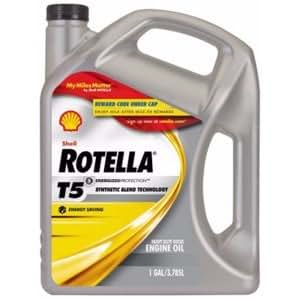 Amazon.com: Shell Rotella T5 15W-40 Synthetic Blend Engine Oil3 Pack ...