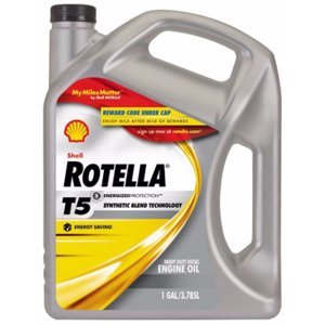 Amazon.com: Shell Rotella T5 15W-40 Synthetic Blend Engine Oil3 Pack ...