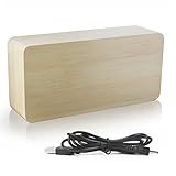 Sound-Activated Wooden Cube Clock - The Green Head