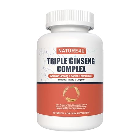Mua Nature4U Triple Ginseng Complex, Ultra Potency 15% Ginsenosides ...