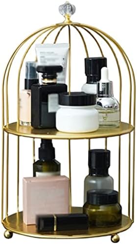 generic Metal Bird Cage Cosmetic Storage Rack Lipstick Perfume Skin ...