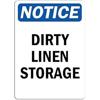 Amazon.com : Notice - Dirty Towels [Down Arrow] Sign with Symbol ...