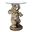 Amazon.com: White Tiger Sculptural Base Home Accent Glass Top Table ...