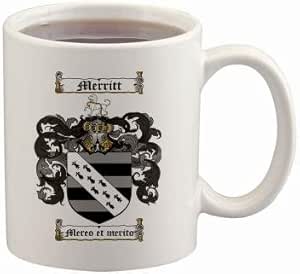 Amazon.com : Merritt Coat of Arms Mug / Family Crest 11 ounce cup ...