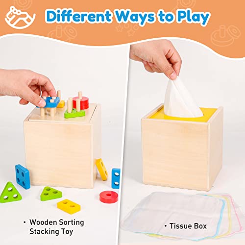 18 Month Montessori Toys Montessori Shape Sorting Toy - Wooden Object ...