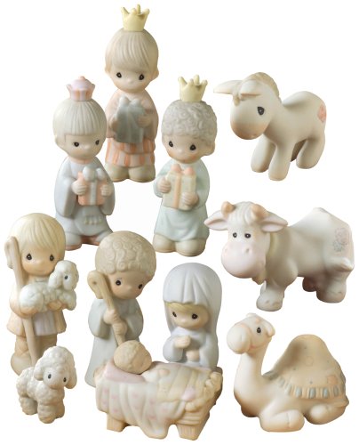 Amazon.com: Precious Moments Mini Nativity Series, Set/11 Mini Nativity ...