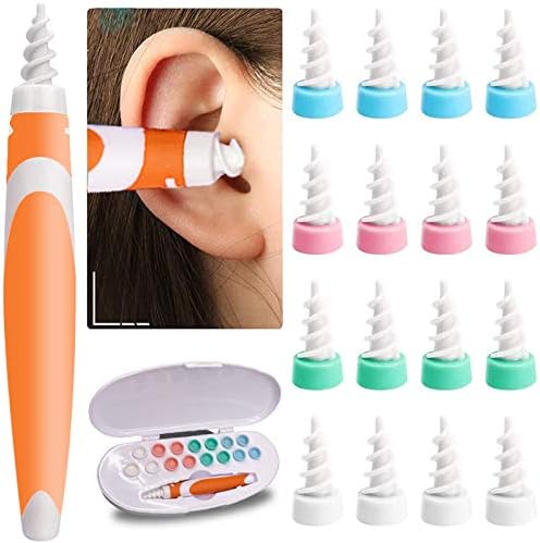 Ear Wax Remover Ears Cleaning Tools Safe and Soft Cerumen Cleaner Kit ...