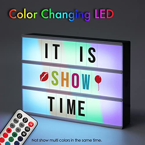 VUDECO Cinema Light Box DIY Letters A4 Size Cinematic LED Light Box ...
