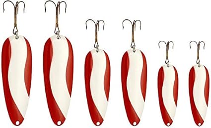 Lucky Strike Red and White Devil Bait Spoon Lure Kit - Designed in ...