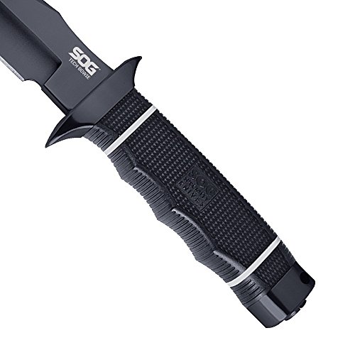 SOG Tech Bowie Fixed Blade S10B-K - Black