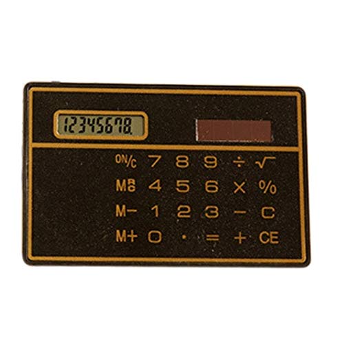 2pcs Calculator Thin Mini Credit Card Sized -digit Solar Powered Pocket ...