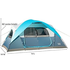 Timber Ridge Large Family Tent 10 Person 3 Seasons for Camping with ...