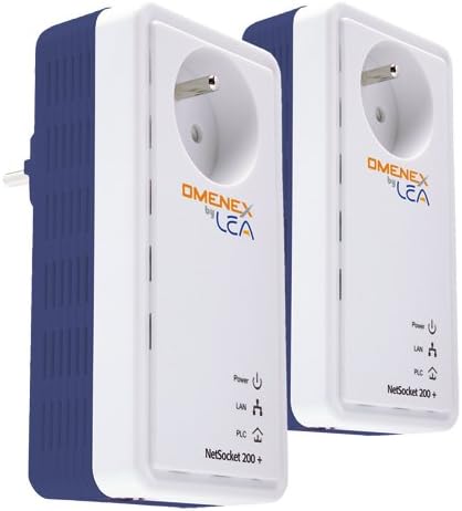 Omenex by LEA NetSocket 200+ Duo Pack duo Adaptateur CPL 200 Mbps ...