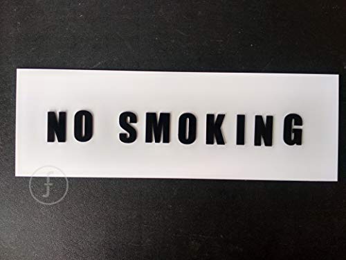 Buy fingerz No Smoking 3D Letters Acrylic Sign Board for Office ...