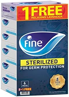 Fine Classic Euphoria, Soft, Sterilized, White Facial Tissues, 130x2Ply ...