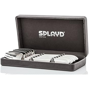 Amazon.com | Splayd Spork (Foon) Set of 6, Satin Finish, Gift Box ...
