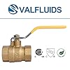 VALFLUIDS Full Port Forged LF Brass Ball Valve With Female Thread NPT ...