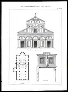 Amazon.com: Antique Print-ARCHITECTURE-BASILICA-FLORENCE-MINIATO AL ...