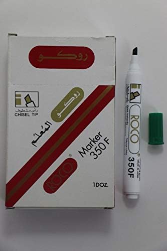 Box Roco marker 350F green color chisel tip RQ-29024BX price in Saudi ...