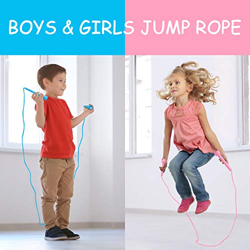 Kids Jump Ropes, Adjustable & Lightweight Skipping Rope for Boys& Girls ...